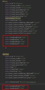 Androidアプリ：ボタンやEditTextに余白（パディング）を設定する : kuuur.net
